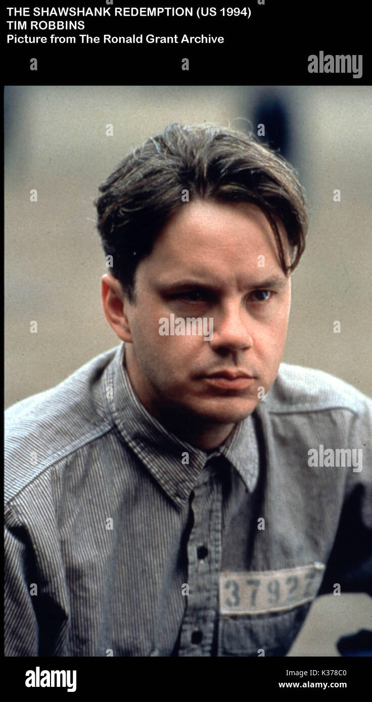 SHAWSHANK REDEMPTION TIM ROBBINS Date: 1994 Stock Photo - Alamy