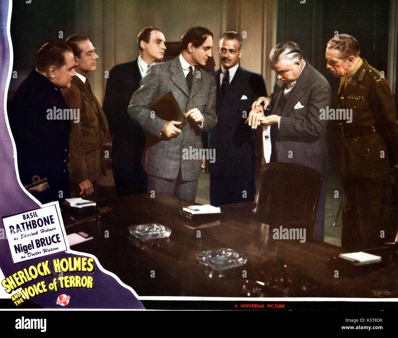 SHERLOCK HOLMES AND THE VOICE OF TERROR TWO UNIDENTIFIED ACTORS, HENRY ...