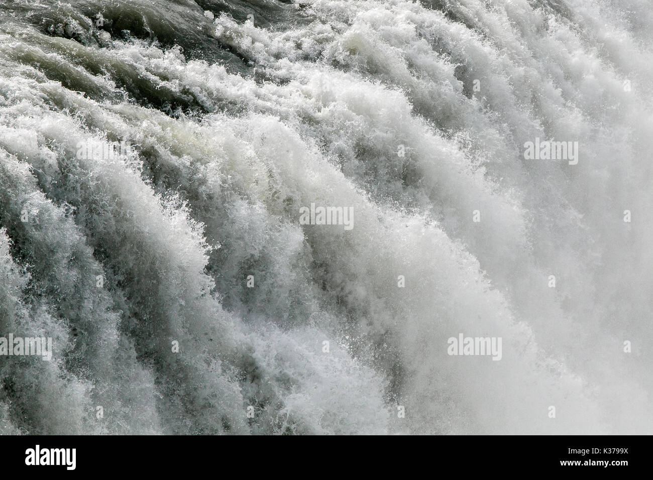 Raging waters of a big waterfall Stock Photo - Alamy