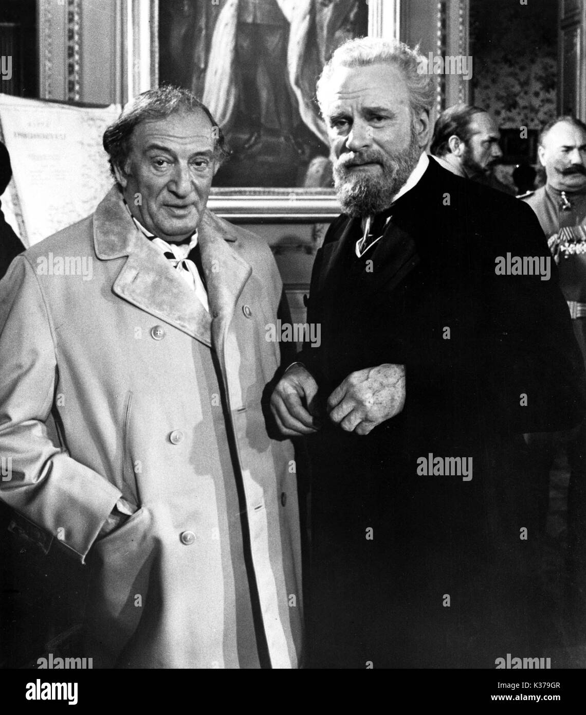 Producer Sam Spiegel with Laurence Olivier oon the set of Nicholas and ...