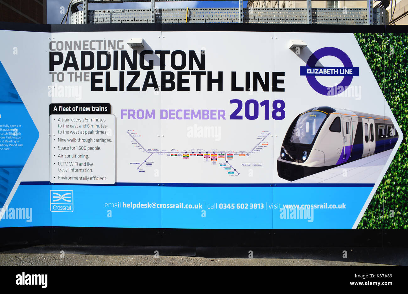 United Kingdom, London, Paddington, Crossrail, Elizabeth Line ...