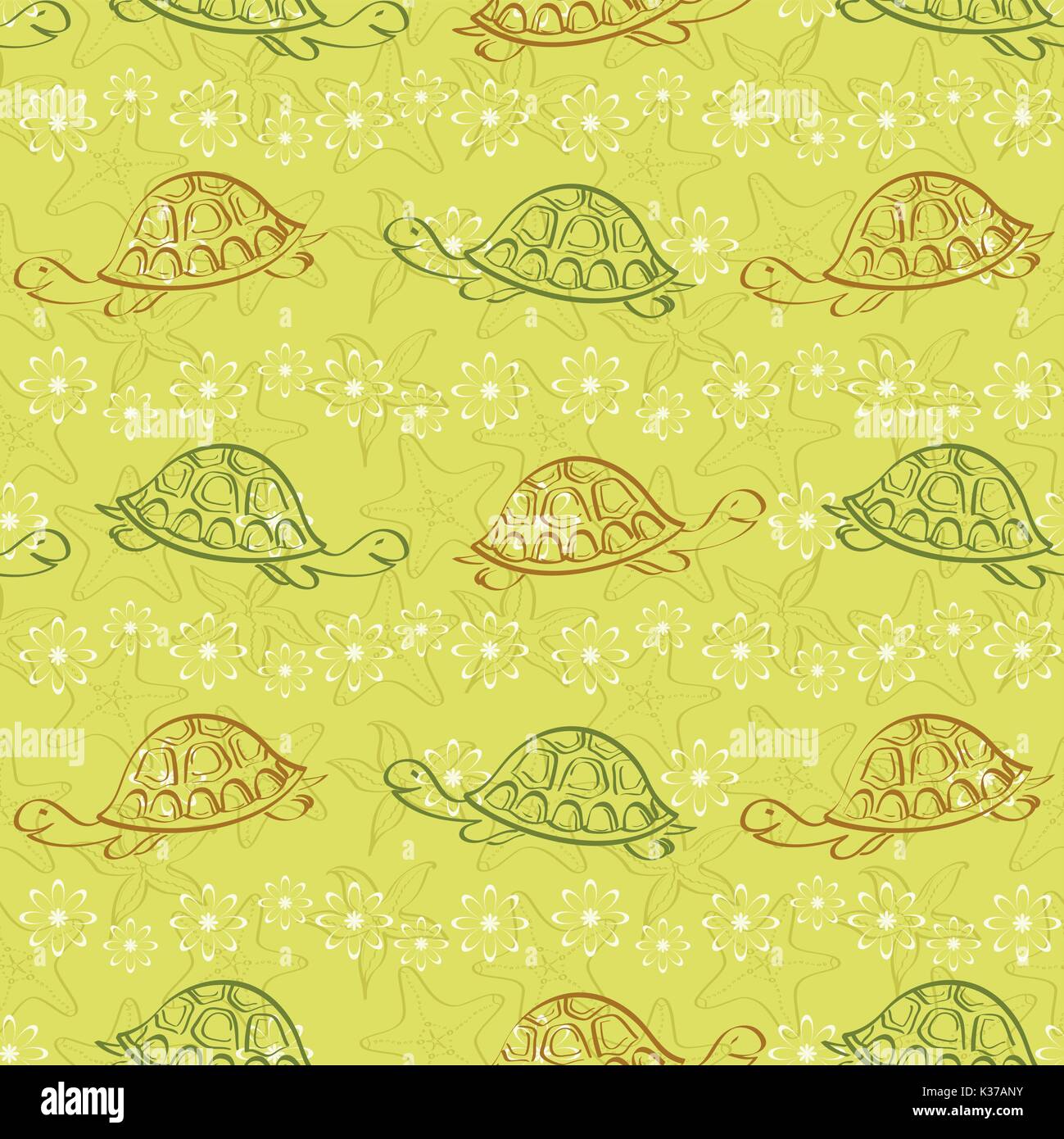 Starfishes background Stock Vector Images - Alamy