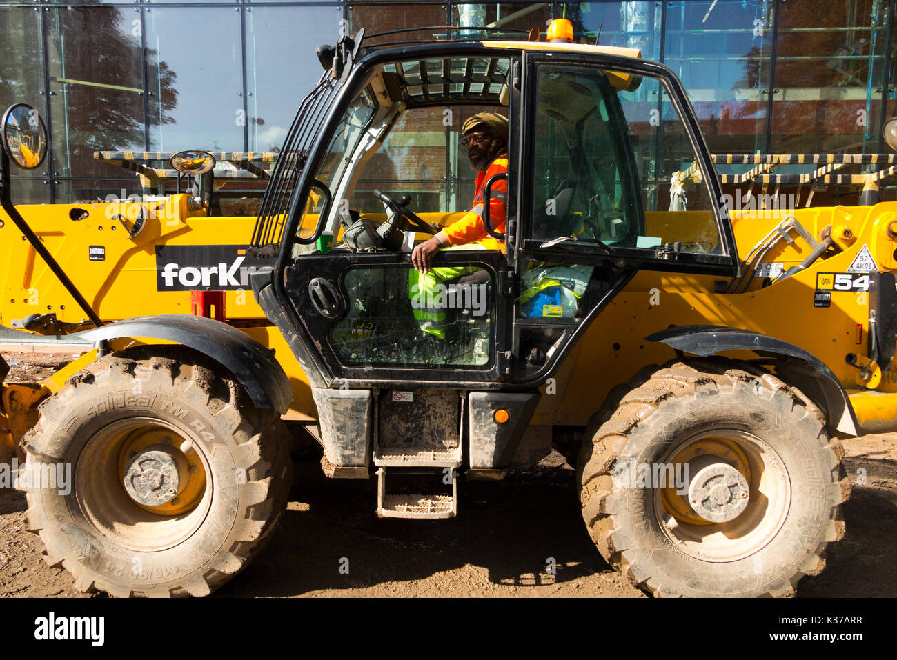 School extension building being built / constructed on a construction ...