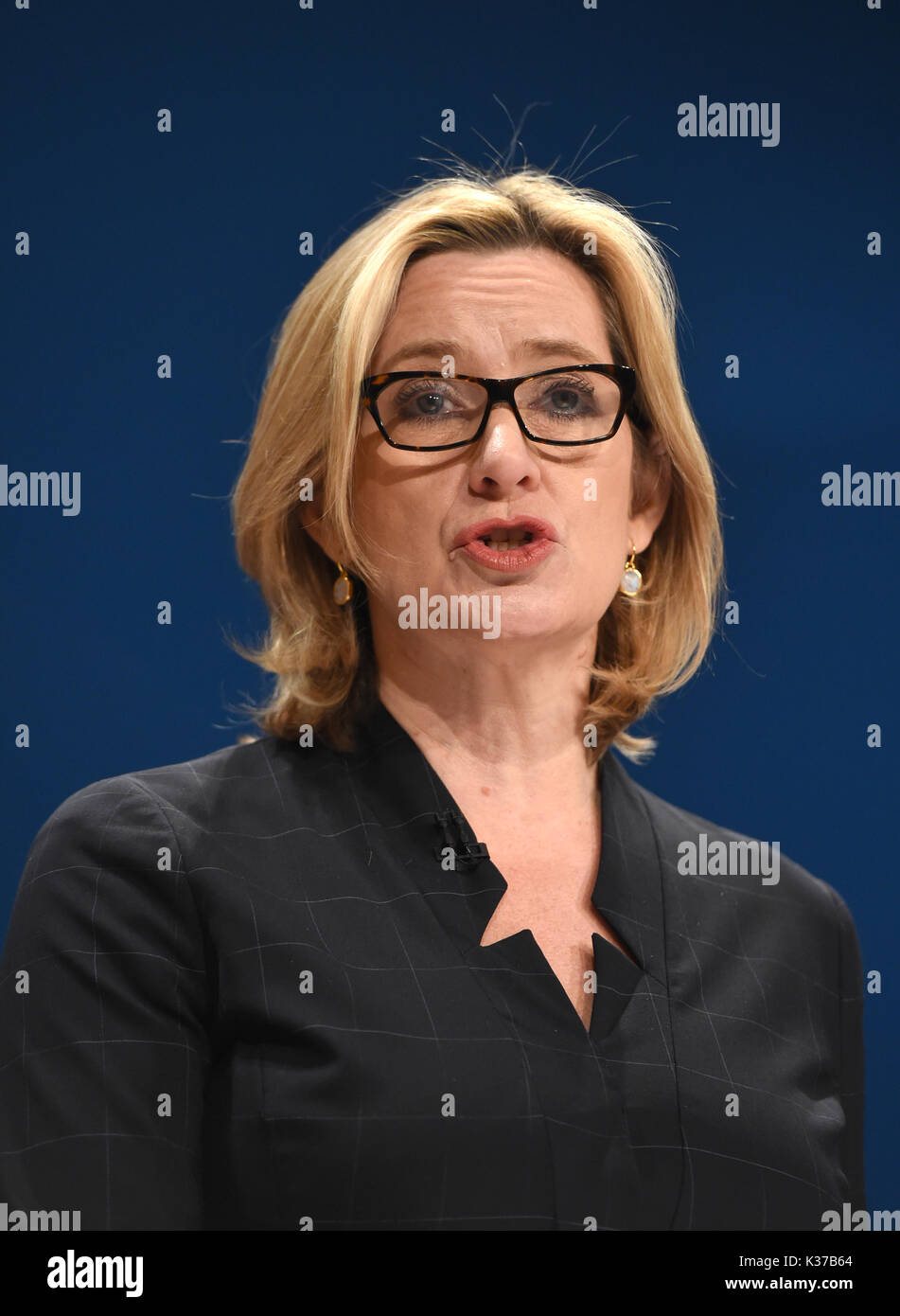 Amber rudd speaking hi-res stock photography and images - Alamy