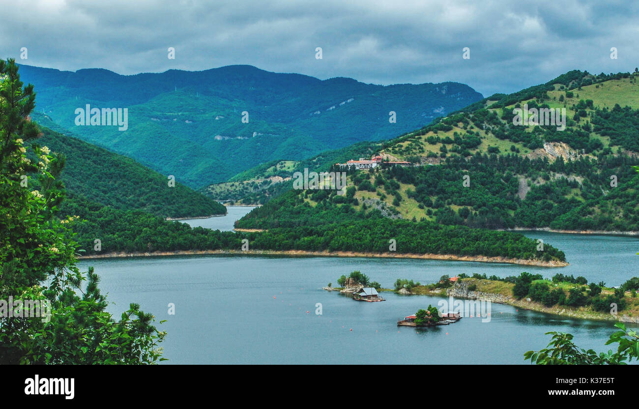 Mountain and water Stock Photo - Alamy