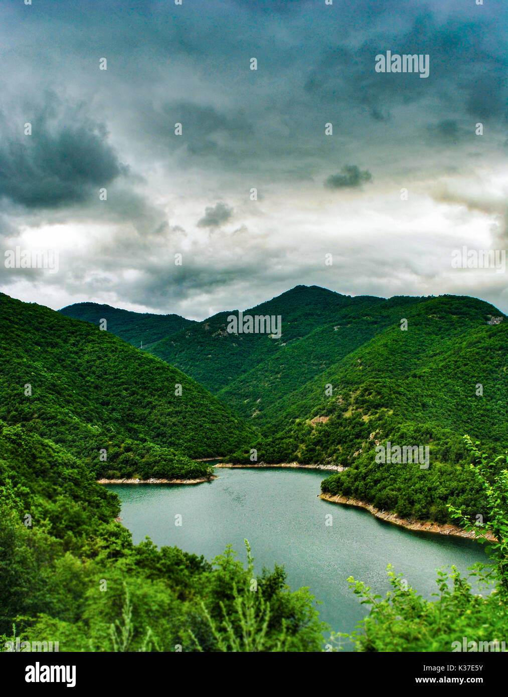Mountain and water Stock Photo - Alamy