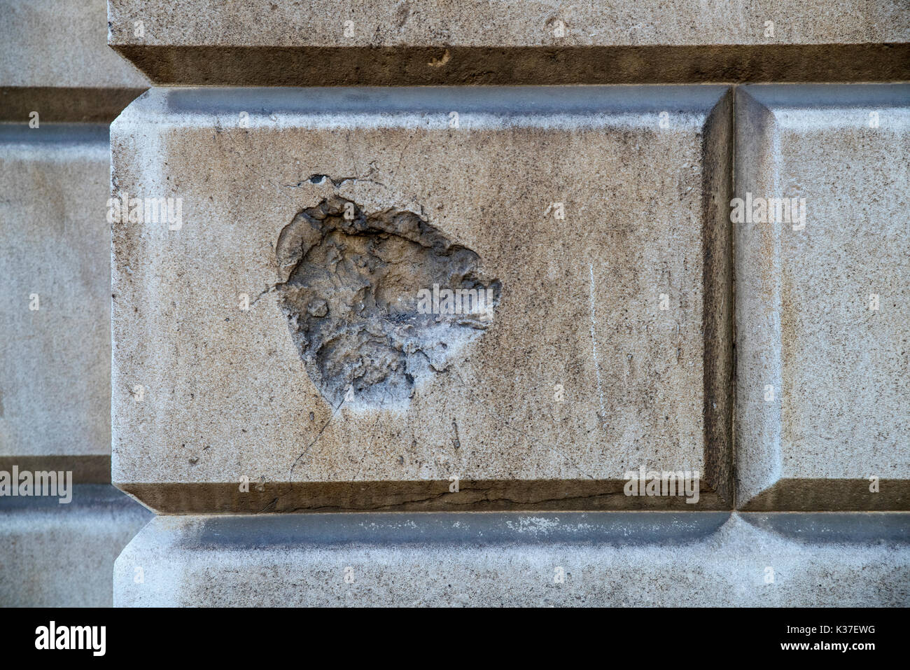 Shrapnel damage hi-res stock photography and images - Alamy
