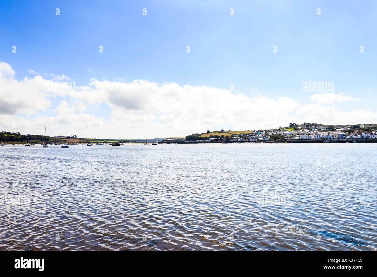View of Appledore across the estuary of the River Torridge at Instow ...