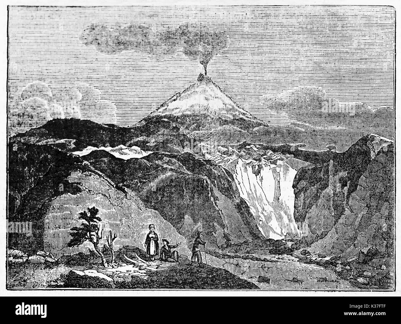 Ancient volcano smoke art hi-res stock photography and images - Alamy