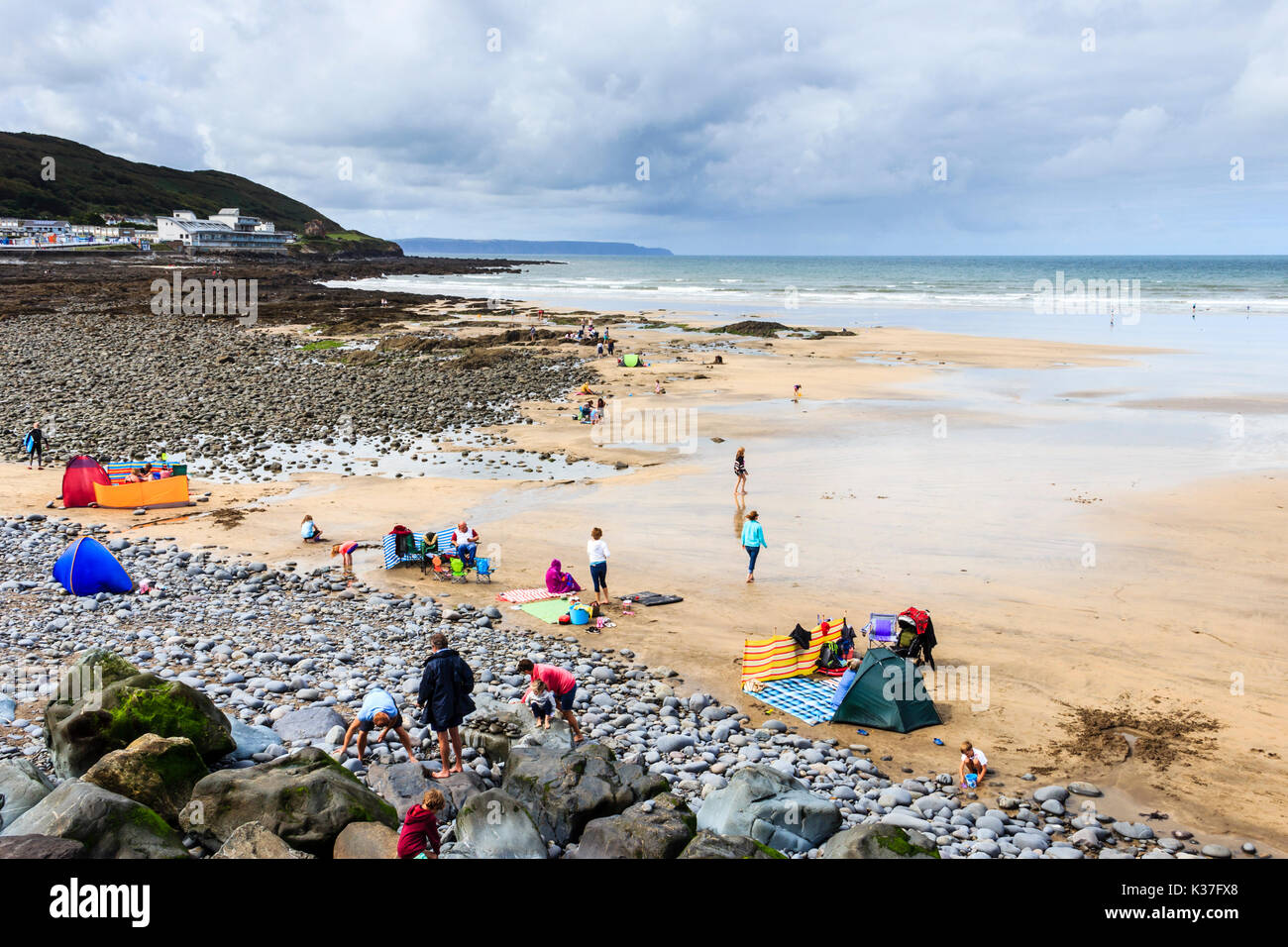 The beach at Westward Ho!, Devon, England, UK Stock Photo - Alamy