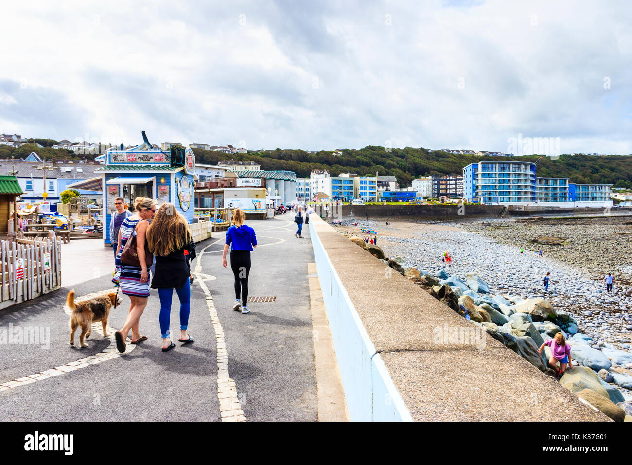 The promenade at Westward Ho!, Devon, England, UK Stock Photo - Alamy