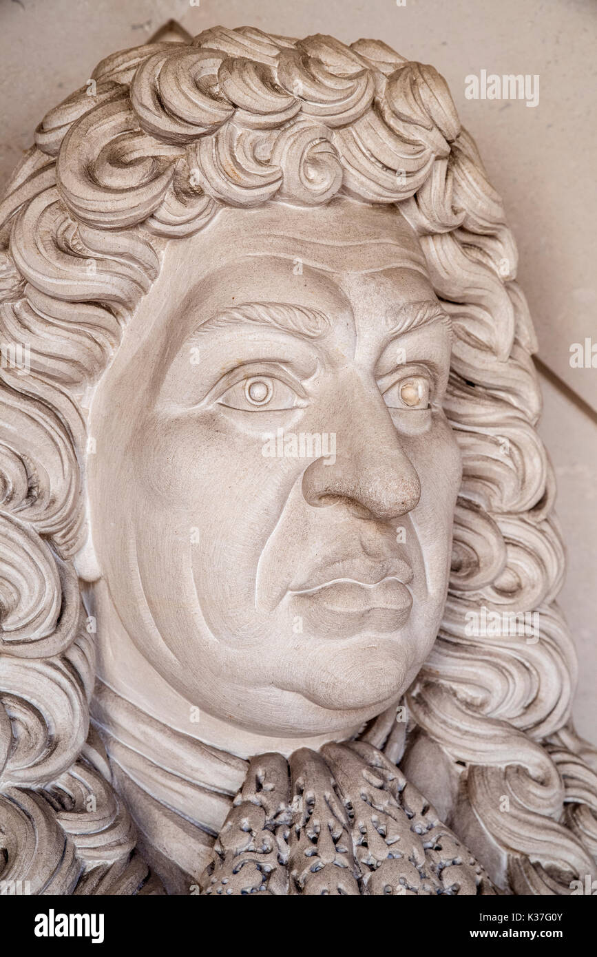 A sculpture of famous administrator of the navy of England and Member ...