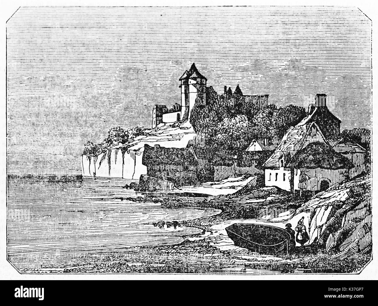 View old houses middle Black and White Stock Photos & Images - Alamy