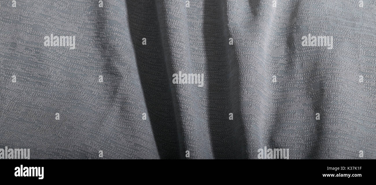 wrinkled canvas synthetic grey fabric texture background Stock Photo ...