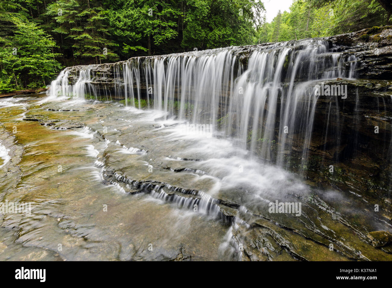 Au Train Falls in the Upper Peninsula of Michigan Stock Photo - Alamy