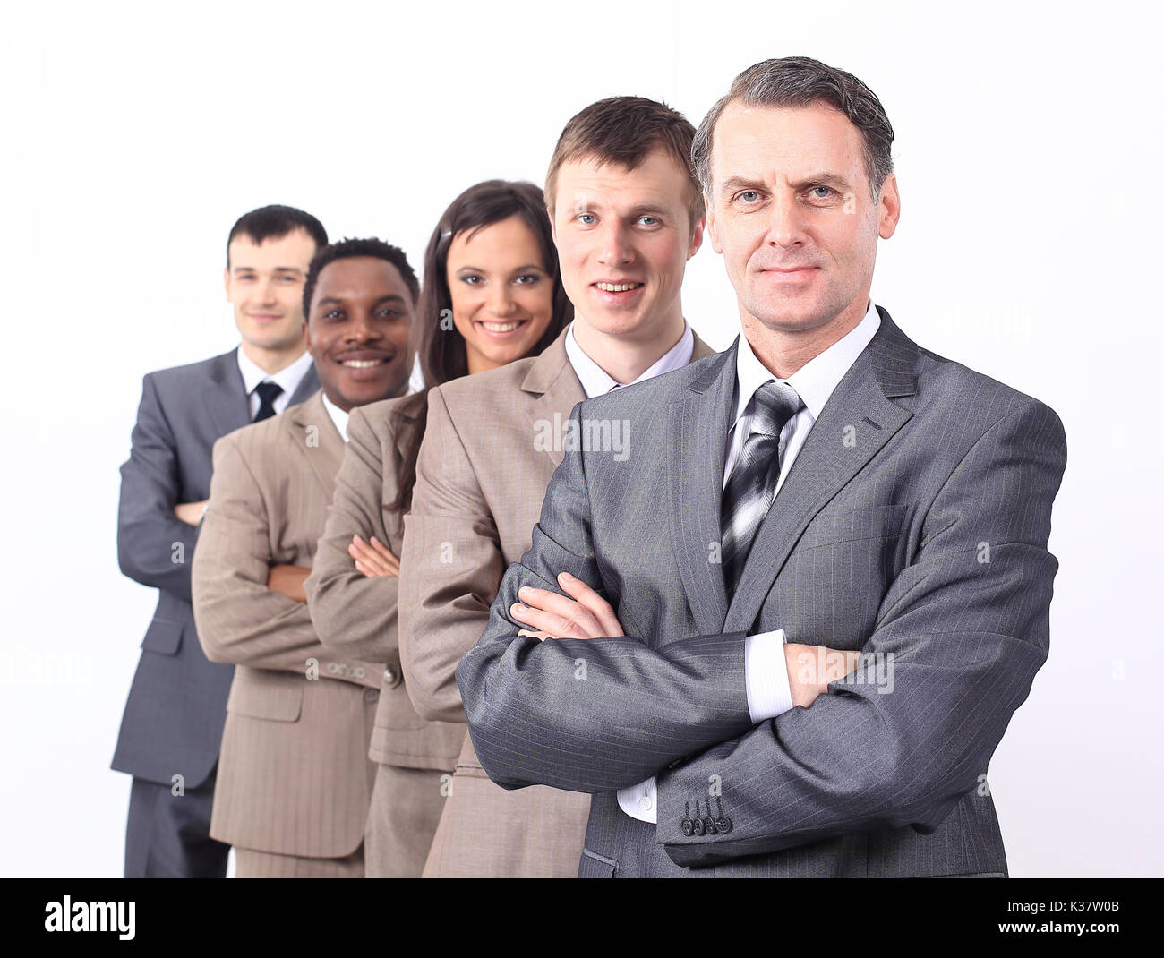 concept of team work. confident business team Stock Photo - Alamy