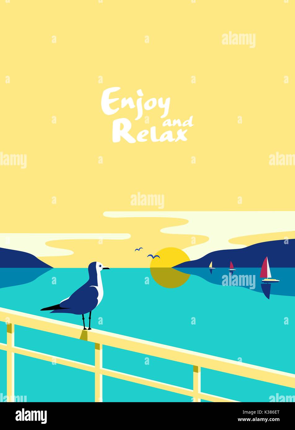 Seashore activity Stock Vector Images - Alamy