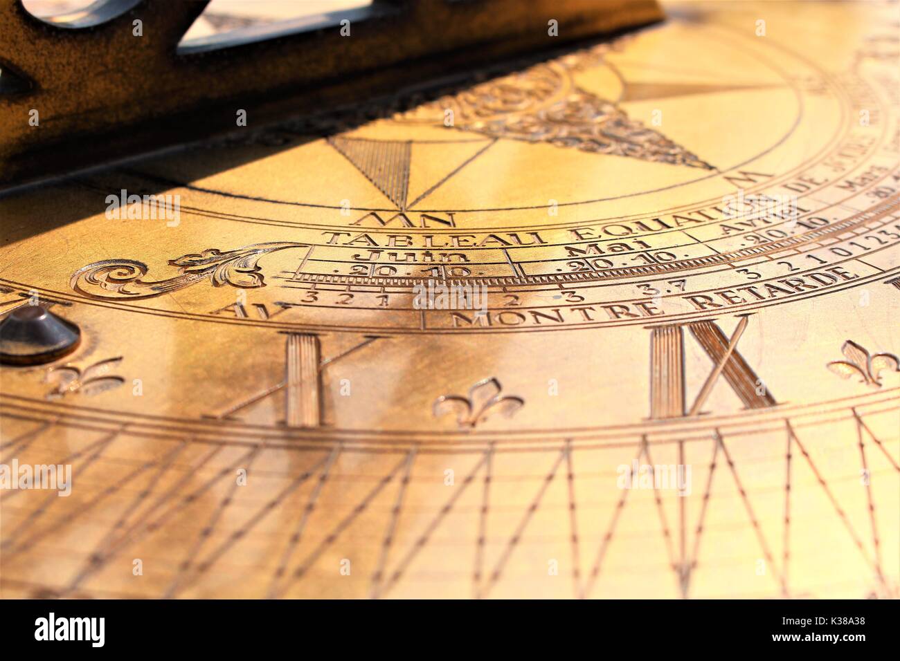 An Image of a sundial - astronomical Stock Photo - Alamy