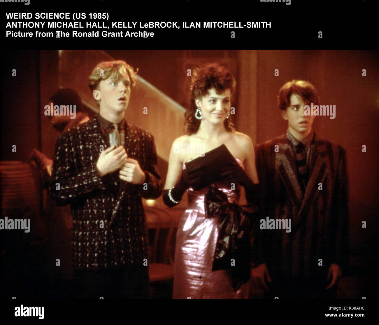 WEIRD SCIENCE L-R, ANTHONY MICHAEL HALL, KELLY LEBROOK, ILAN MICHAEL ...