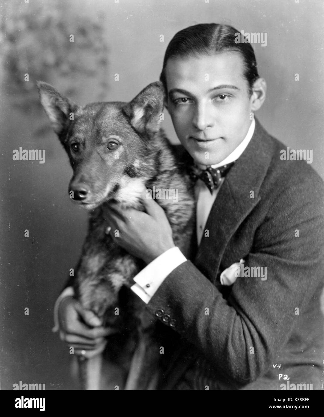 RUDOLPH VALENTINO and friend Stock Photo - Alamy