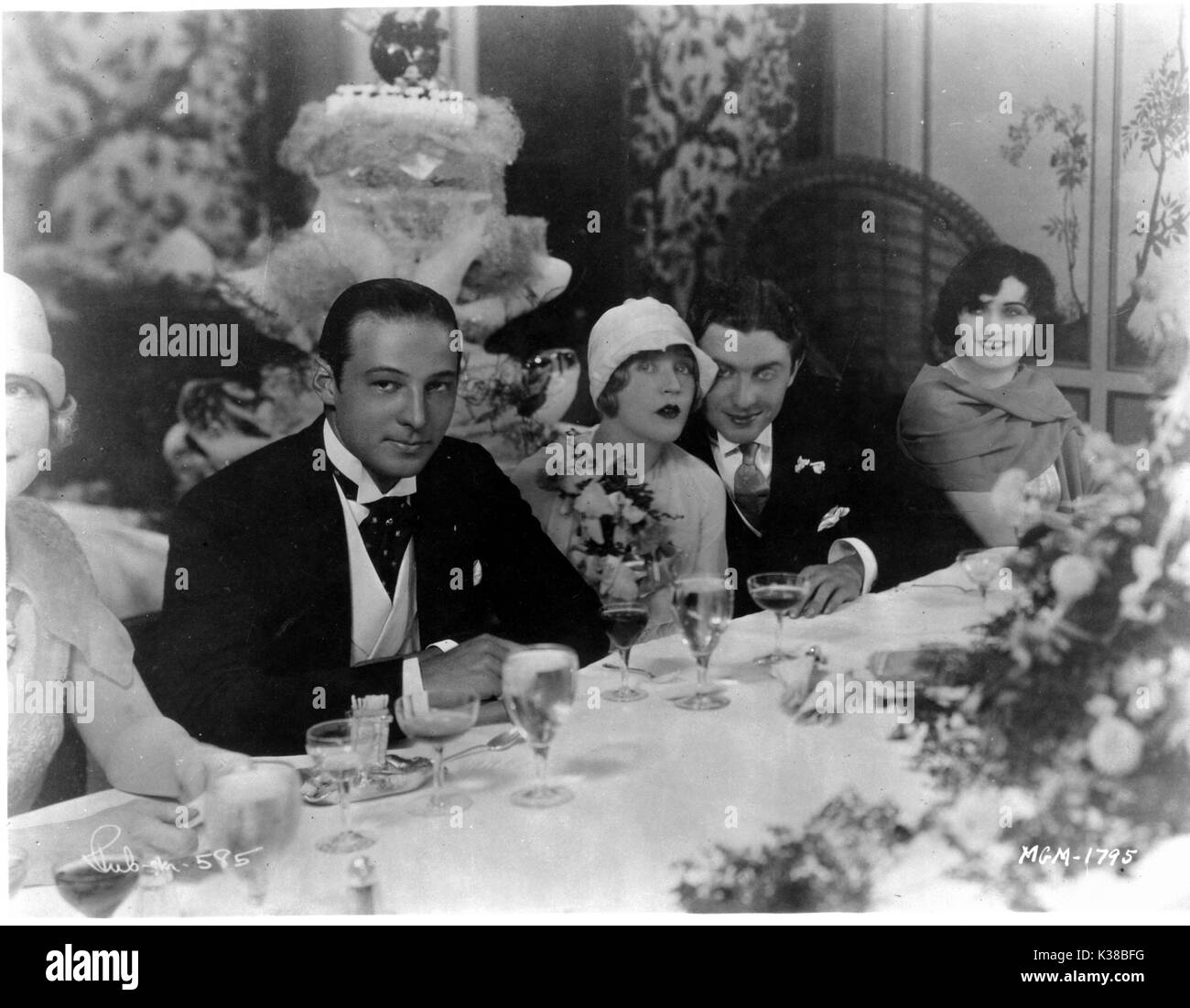 RUDOLP VALENTINO, MAE MURRAY, DAVID MOIVANI AND POLA NEGRI Stock Photo ...