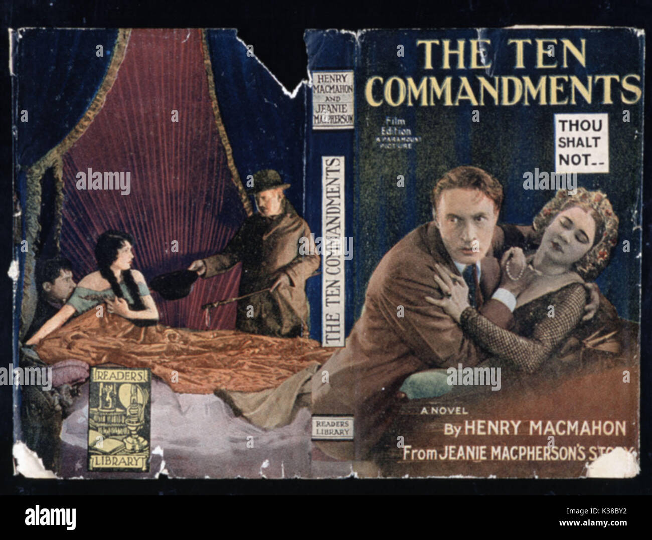 THE TEN COMMANDMENTS BOOK JACKET Date: 1923 Stock Photo - Alamy