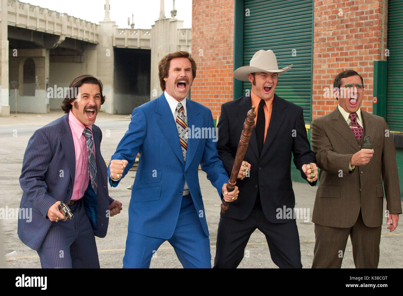 THE ANCHORMAN PAUL RUDD, WILL FERRELL, DAVID KOECHNER AND STEVE CARELL ...
