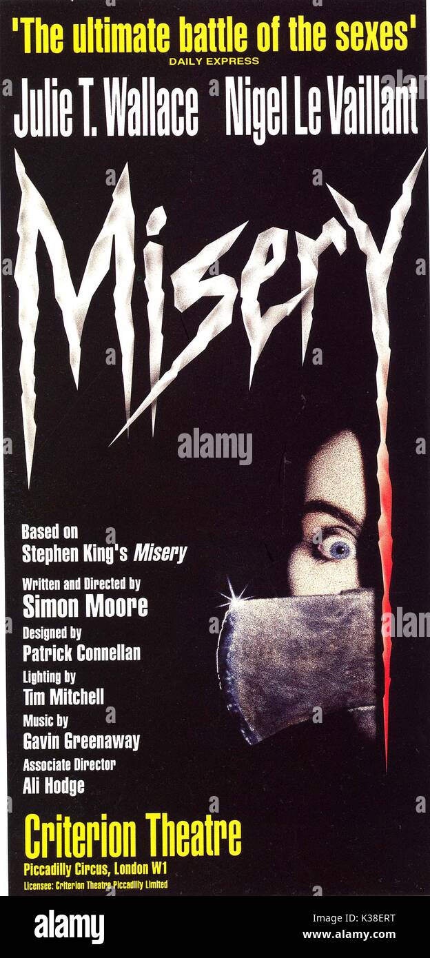 MISER POSTERS LONDON PRODUCTION Stock Photo - Alamy
