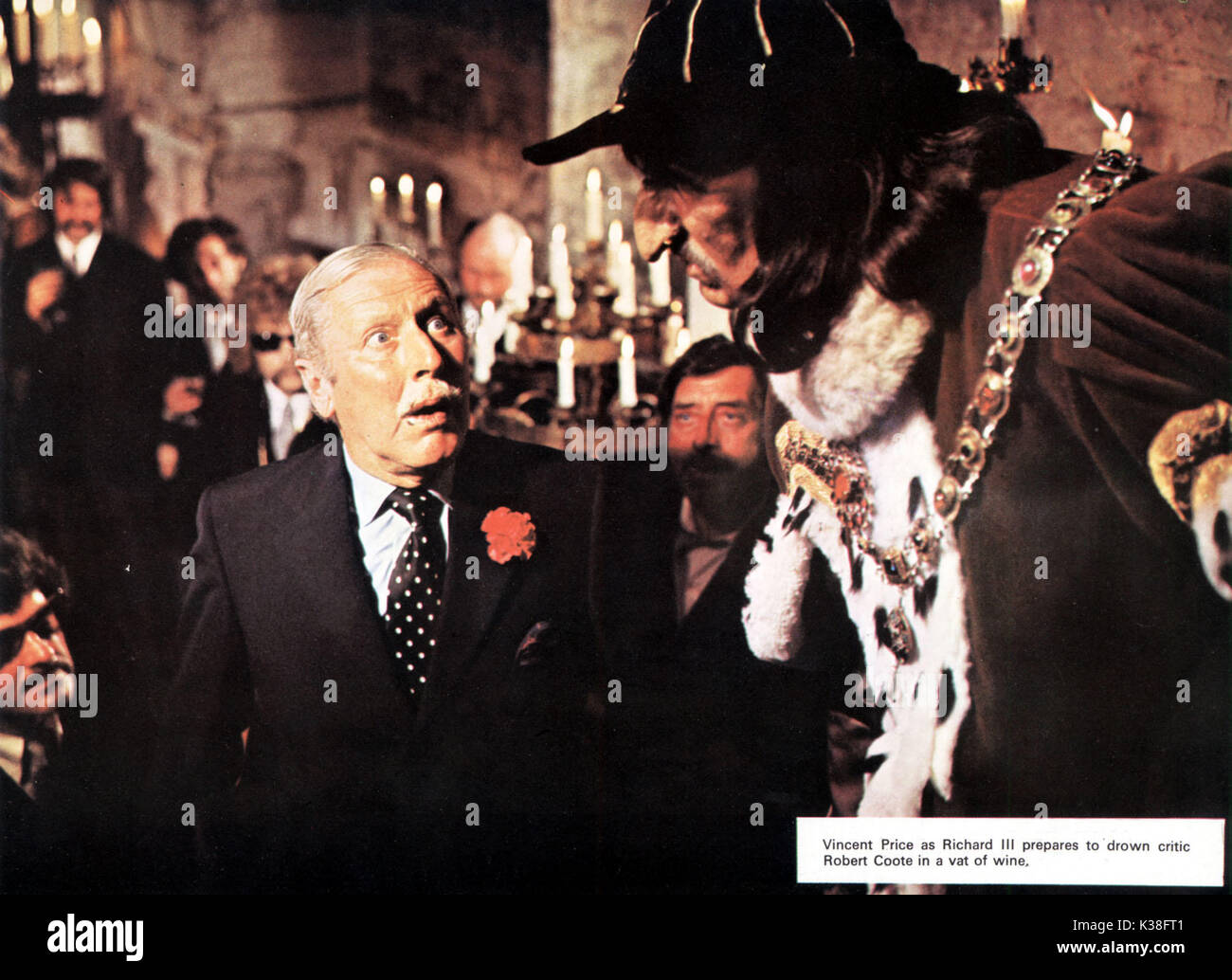 THEATRE OF BLOOD ROBERT COOTE AND VINCENT PRICE Date: 1973 Stock Photo ...