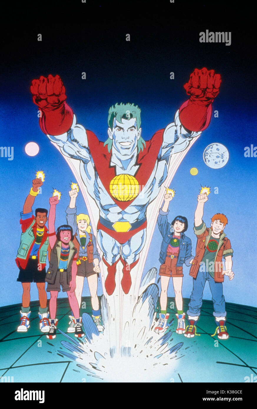 CAPTAIN PLANET AND THE PLANETEERS Stock Photo - Alamy