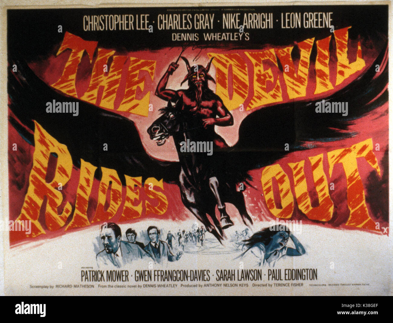 THE DEVIL RIDES OUT POSTER Date: 1968 Stock Photo - Alamy