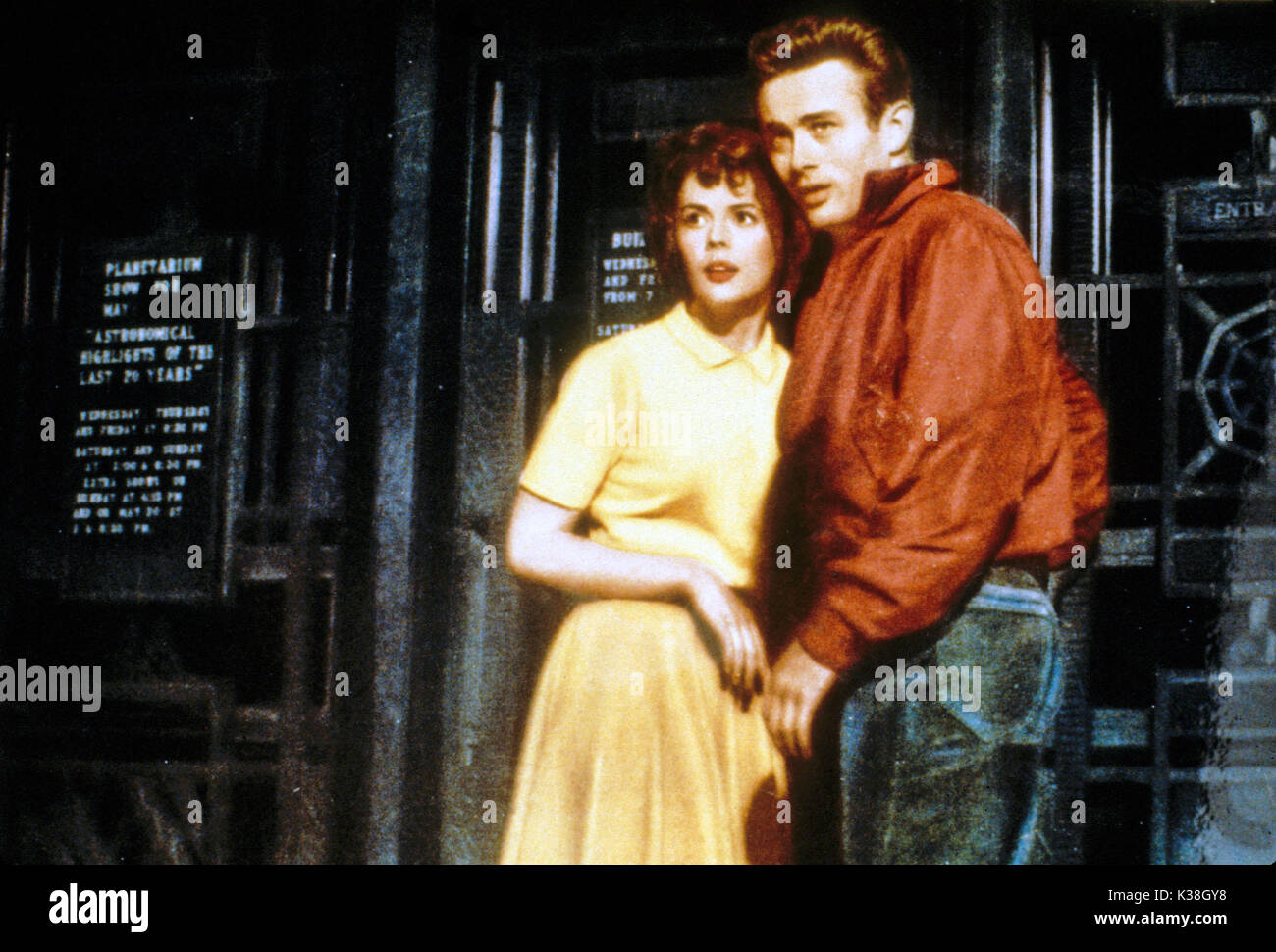 REBEL WITHOUT A CAUSE NATALIE WOOD, JAMES DEAN Date: 1955 Stock Photo ...