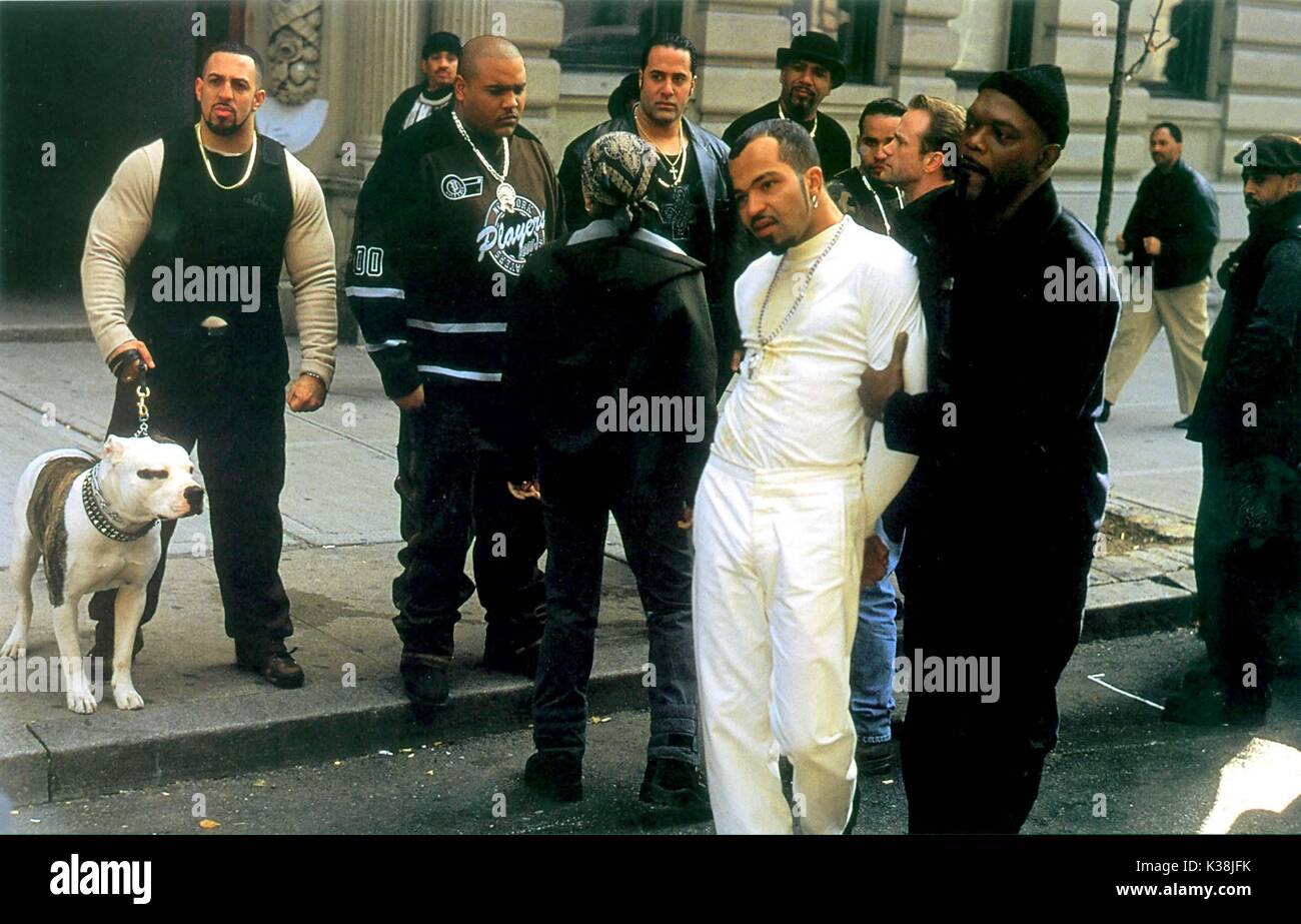 SHAFT JEFFREY WRIGHT , SAMUEL L. JACKSON [right] Date: 2000 Stock Photo ...