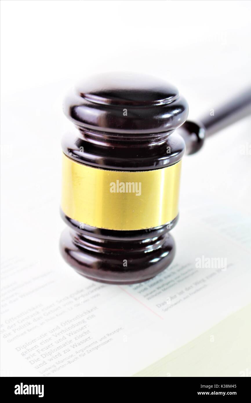 An concept image of judge hammer Stock Photo - Alamy