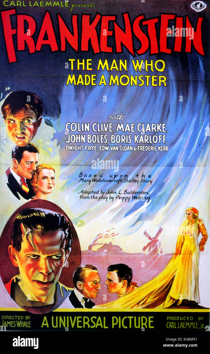 Frankenstein poster hi-res stock photography and images - Alamy