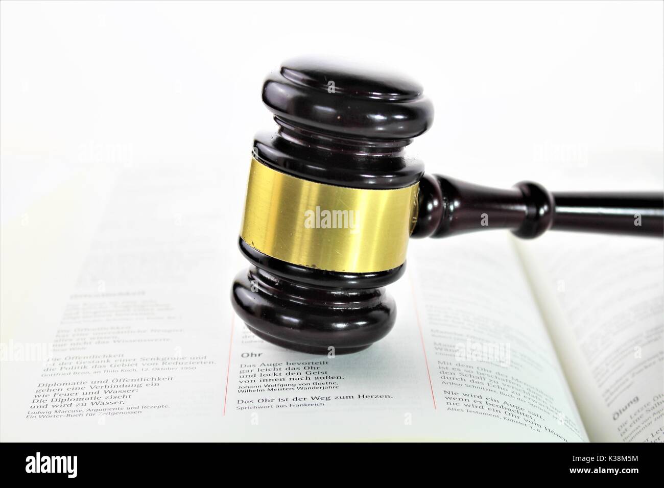 An concept image of judge hammer Stock Photo - Alamy