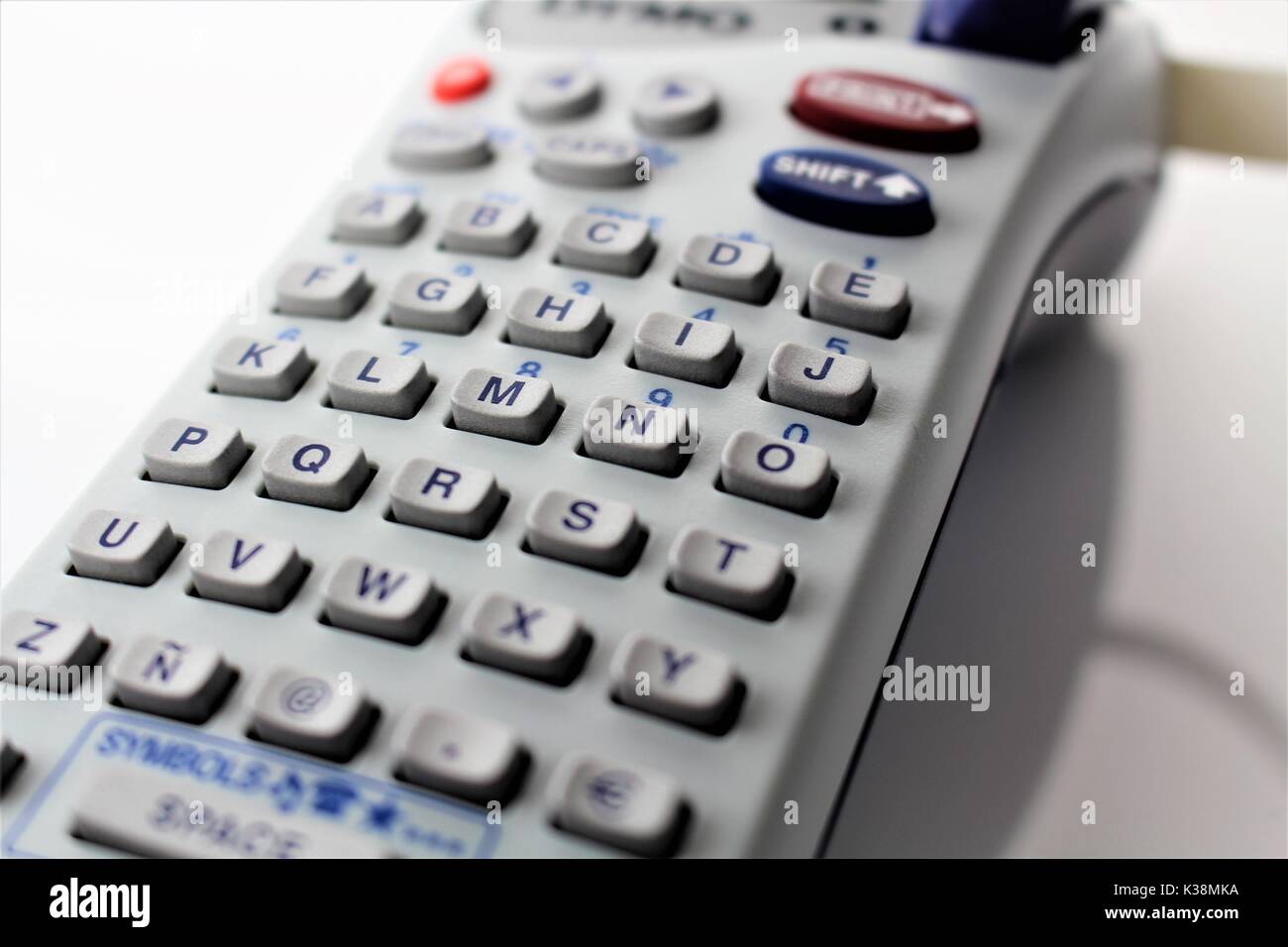 An Image of a Hand Label maker Stock Photo - Alamy