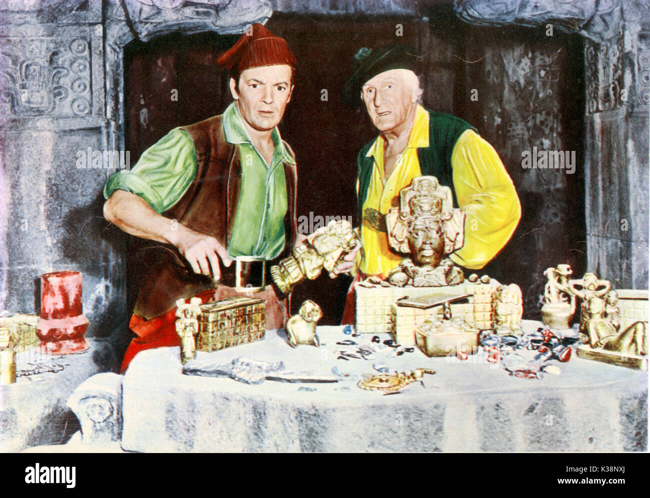 TREASURE OF THE GOLDEN CONDOR CORNEL WILDE, FINLAY CURRIE Stock Photo ...