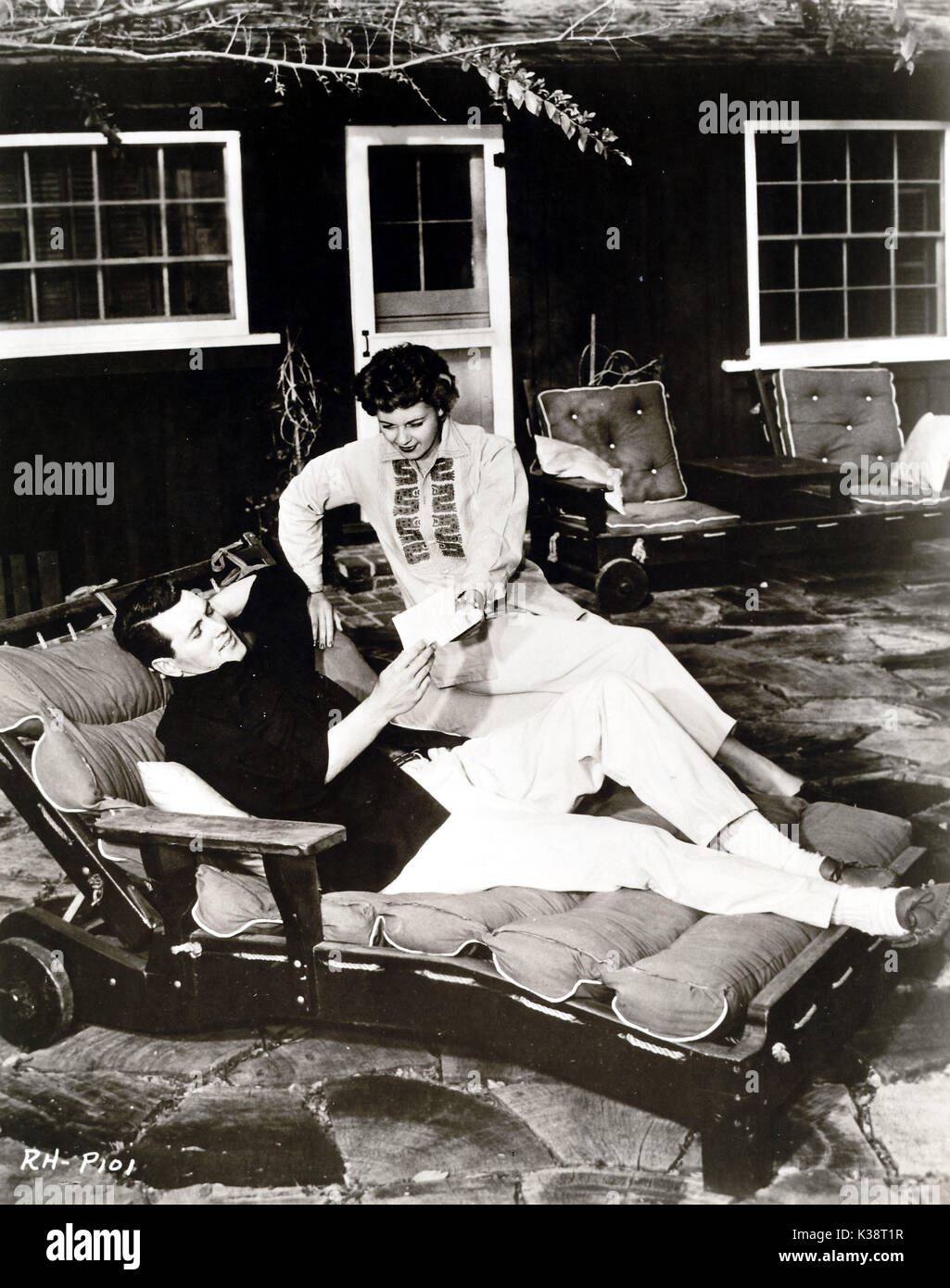 ROCK HUDSON and PHYLLIS GATES They were married 1955 - 1958 Stock Photo ...