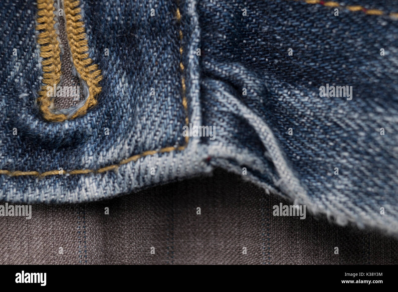 jeans pants details texture and background for fashion designers Stock ...