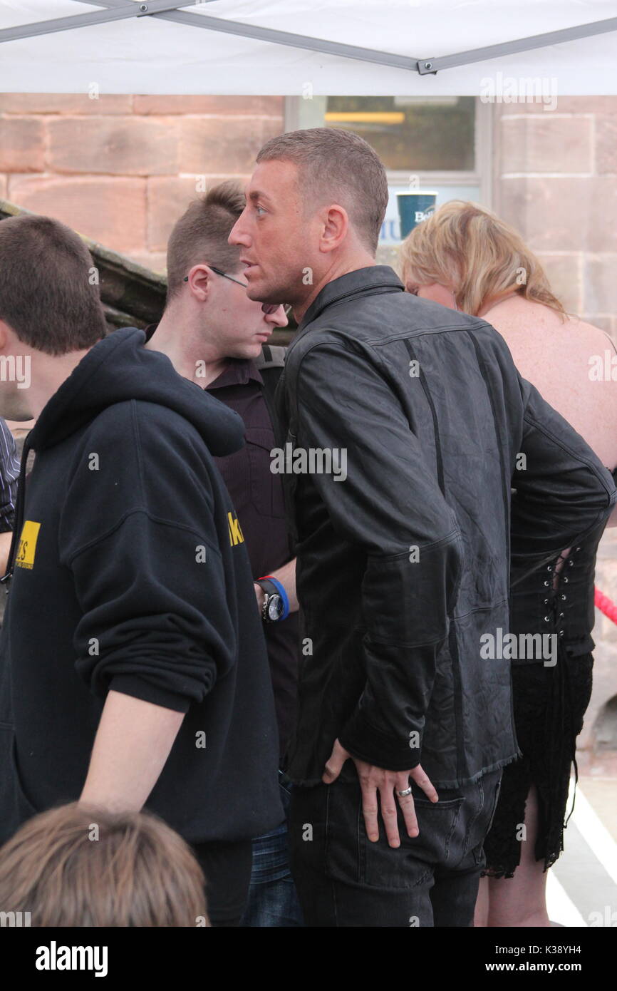 Christopher Maloney performing at Chester pride Stock Photo - Alamy