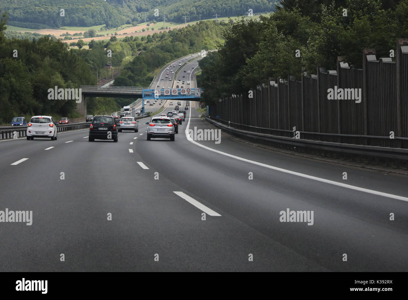 motorway in Germany Stock Photo - Alamy