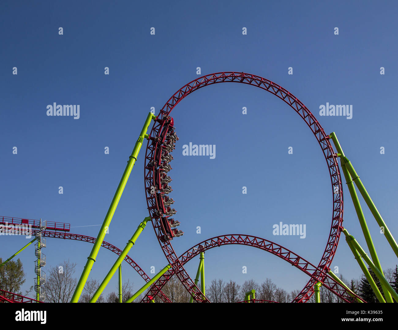 Top of roller coaster hi-res stock photography and images - Alamy