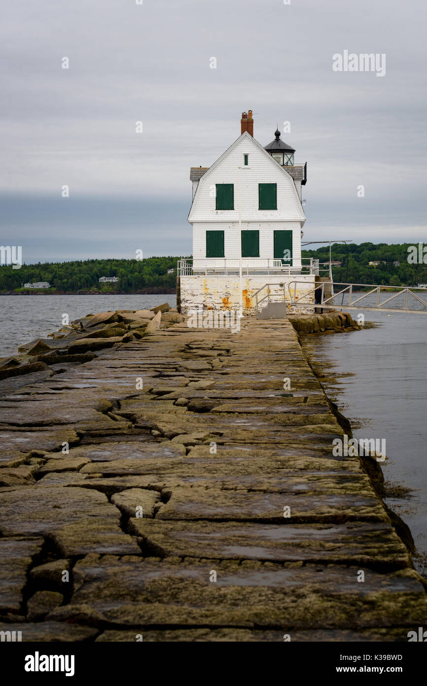 Rockland breakwater lighthouse hi-res stock photography and images - Alamy