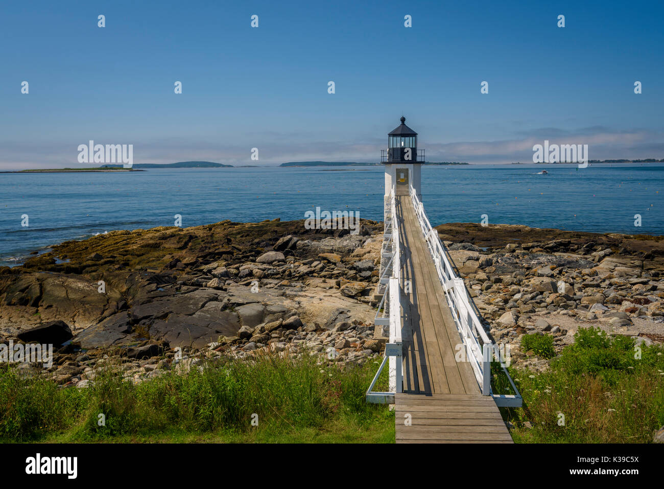 Marshall Point Lighthouse, Port Clyde, Maine Stock Photo - Alamy