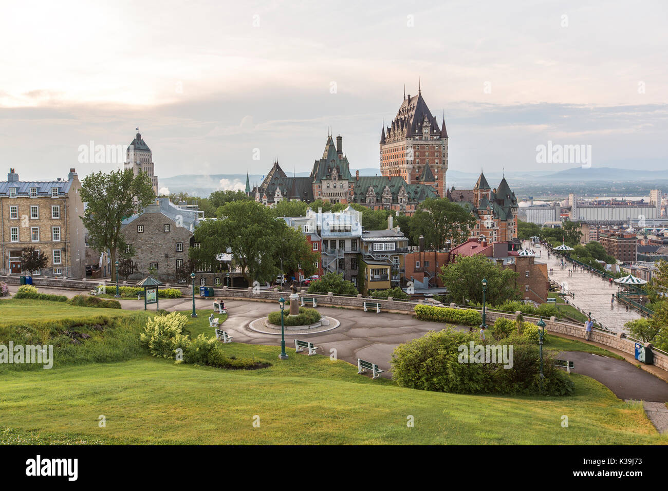 Frontenac Castle in Old Quebec City hotels and architecture concept ...
