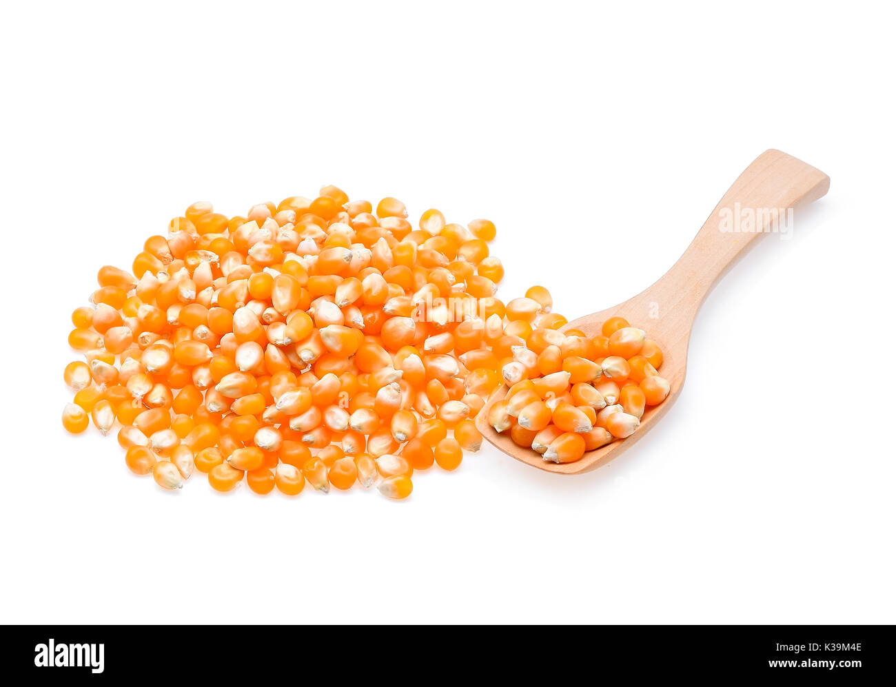 corn seeds isolated on white background Stock Photo - Alamy