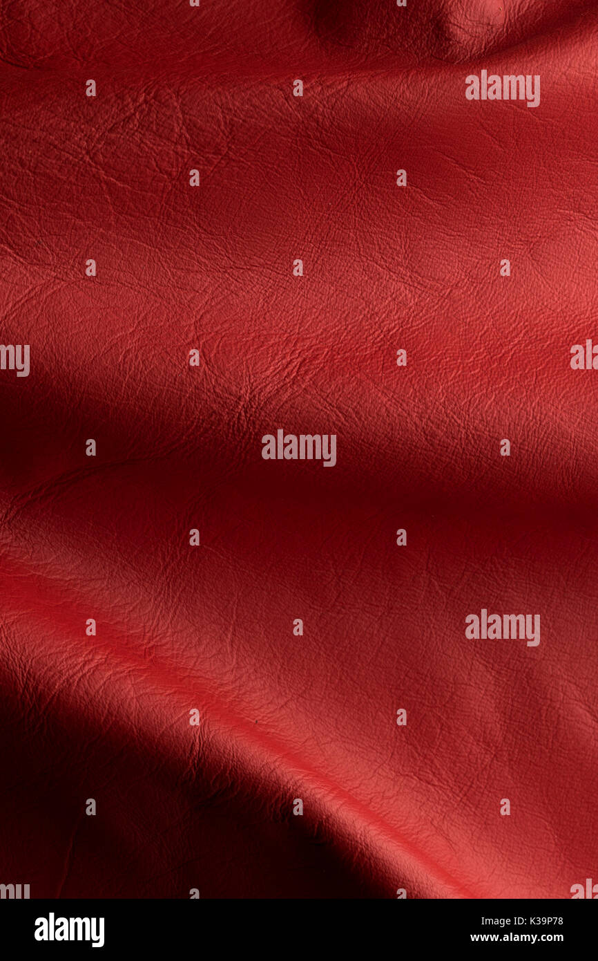 Italian original red leather background. for fashion designers Stock ...
