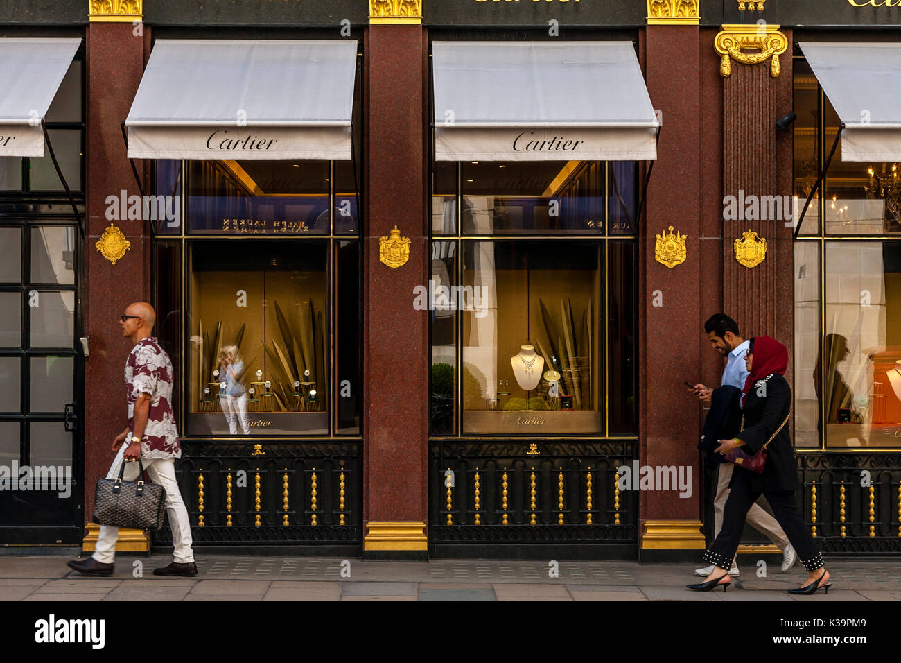 The Cartier Jewellery and Gift Store In New Bond Street, London, UK ...