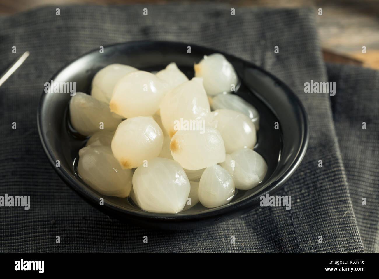 Organic Pickled White Cocktail Onions Ready to Use Stock Photo - Alamy